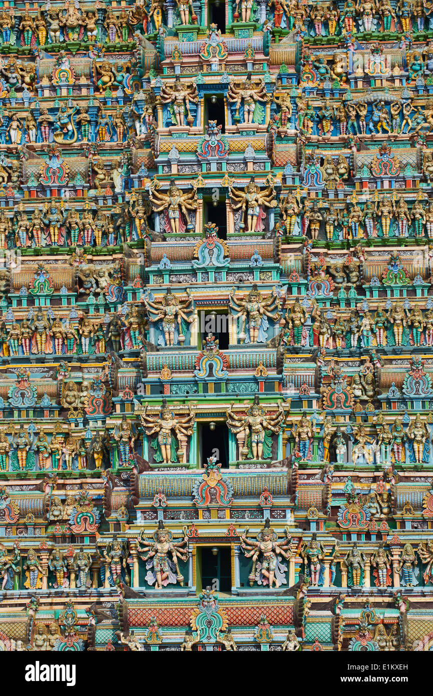 India, Tamil Nadu, Madurai, Sri Meenakshi temple Stock Photo - Alamy