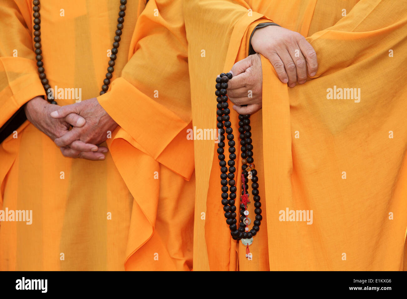Buddhist monk's prayer beads Stock Photo - Alamy