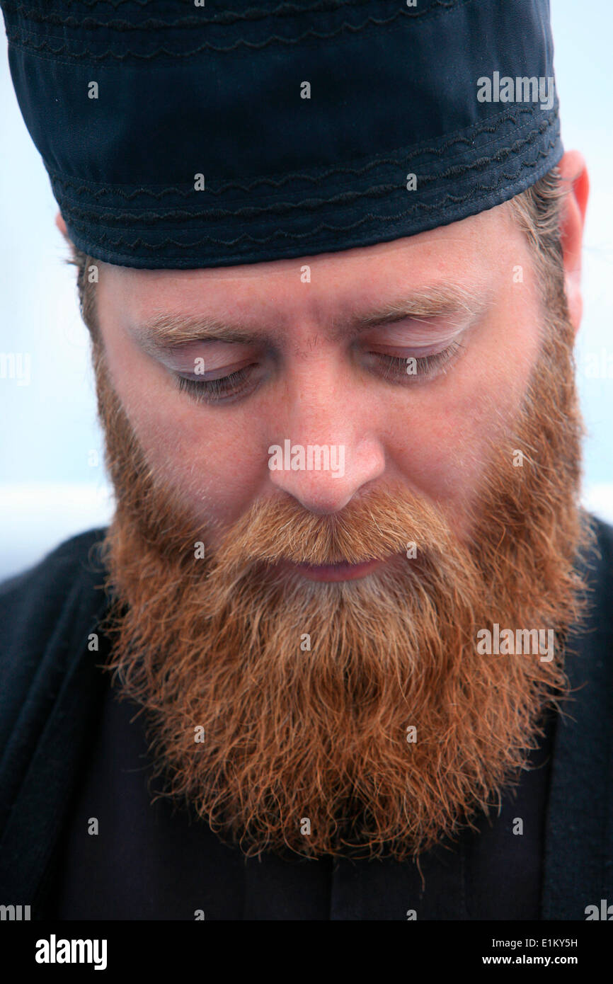 Mount Athos Greek orthodox monk Stock Photo - Alamy