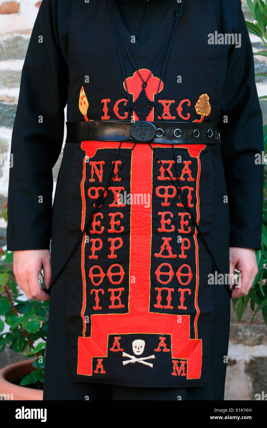 Mount Athos orthodox monk's scapular Stock Photo - Alamy