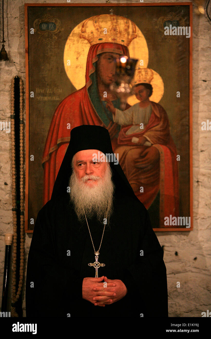 Senior monk at Koutloumoussiou monastery on Mount Athos Stock Photo - Alamy