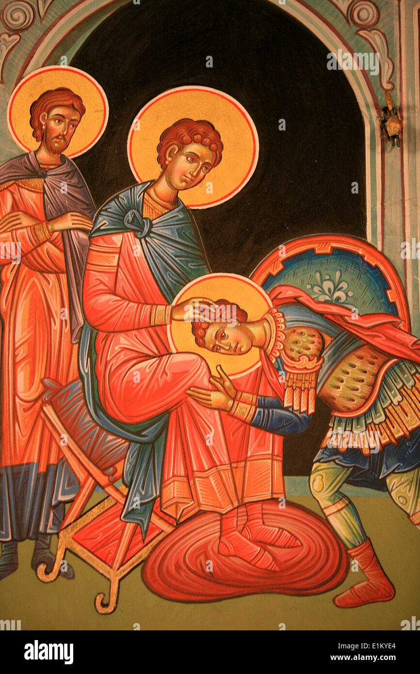 Greek orthodox icon depicting saint hi-res stock photography and images ...