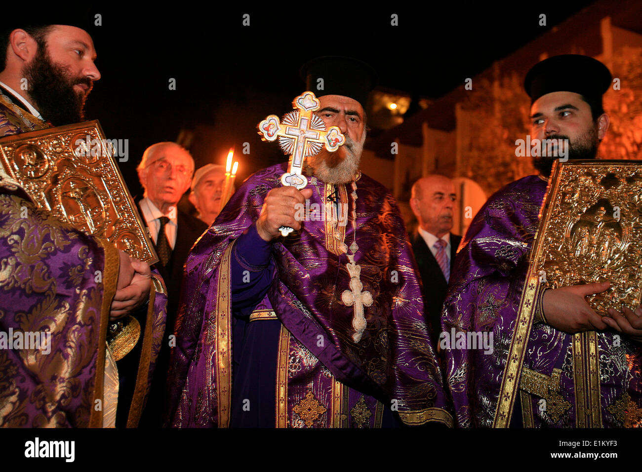 Greek orthodox procession on Good friday Stock Photo - Alamy