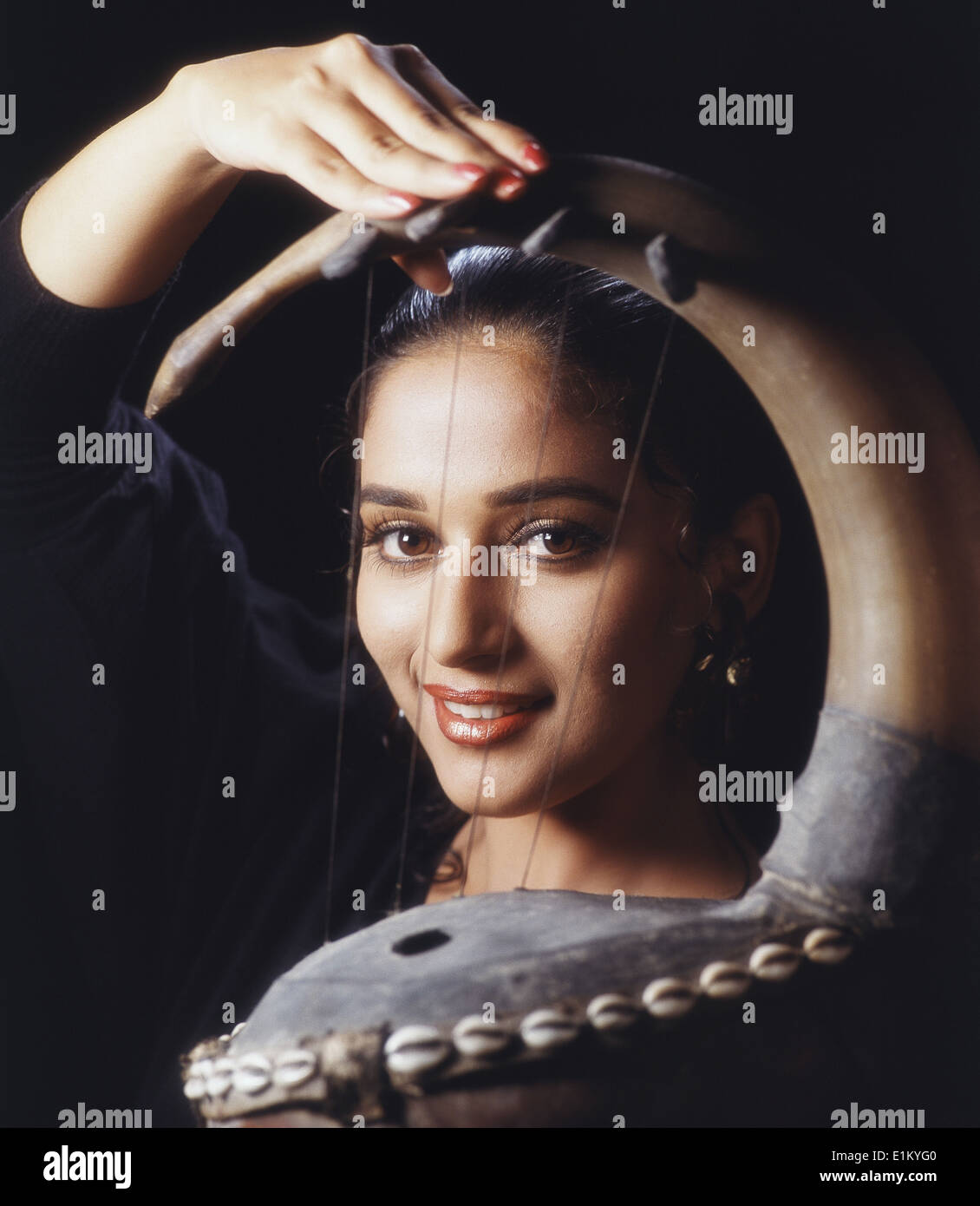 Portrait indian film actress madhuri hi-res stock photography and ...