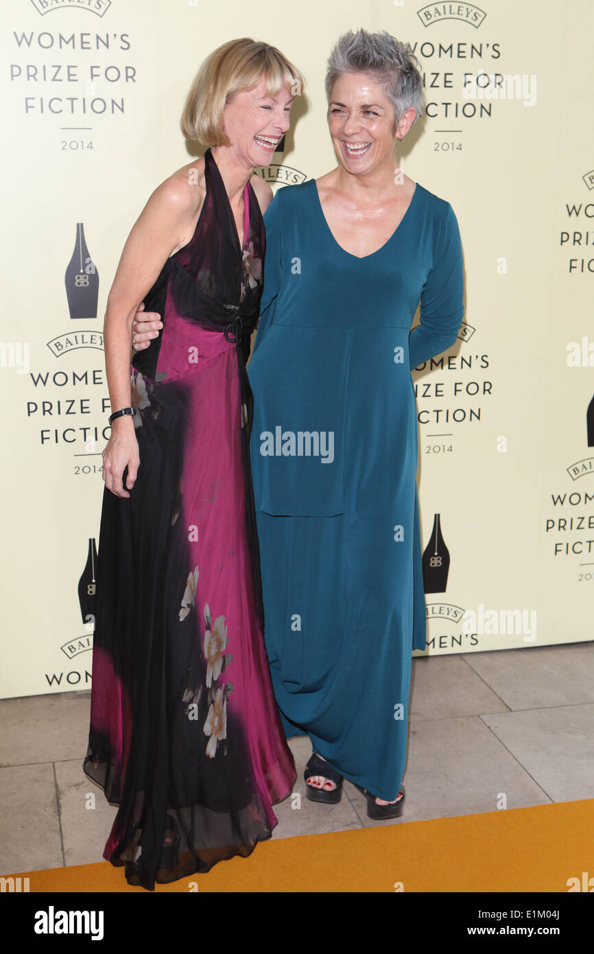Kate Mosse and Denise Mina arriving for the Baileys Women's Prize for ...
