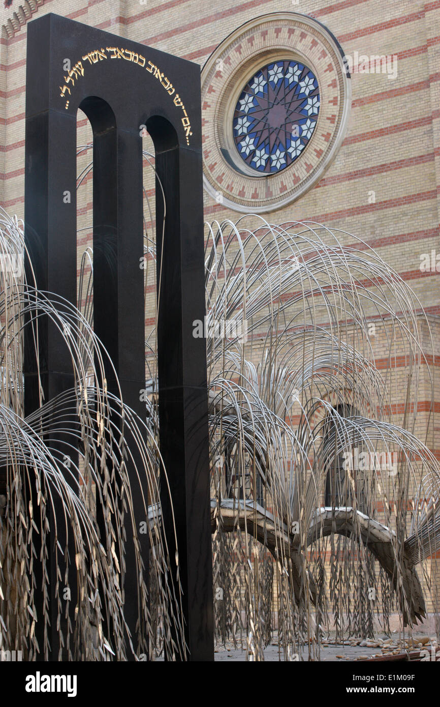 The Tree of Life Holocaust Memorial. Raoul Wallenberg Park Stock Photo ...