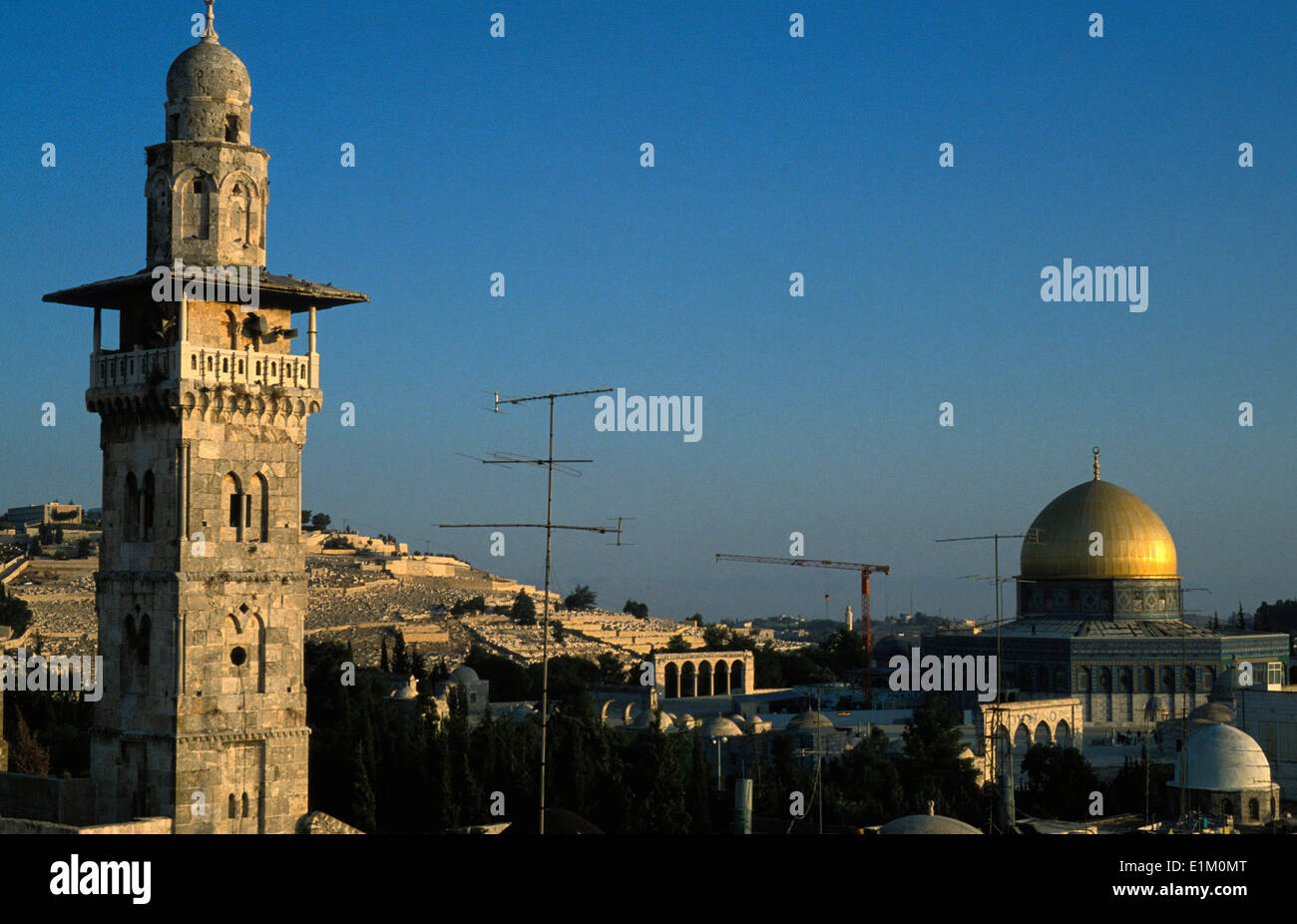 Jerusalem old city skyline Stock Photo - Alamy