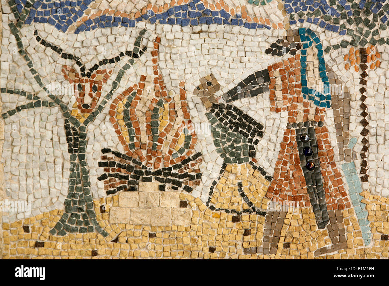 Mosaic depicting Issac's sacrifice Stock Photo - Alamy