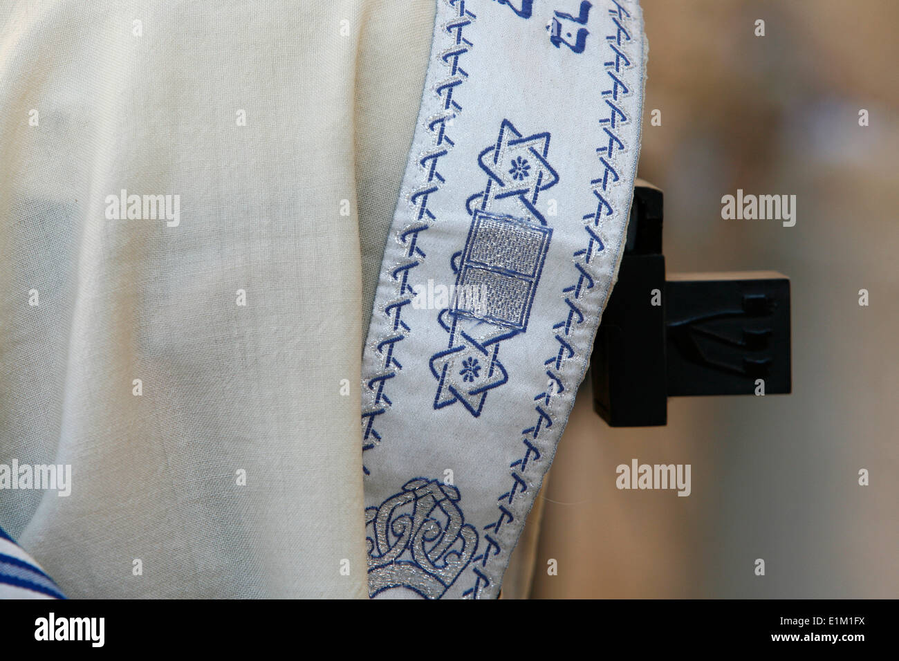 Jewish talith prayer shawl and phylactery Stock Photo - Alamy