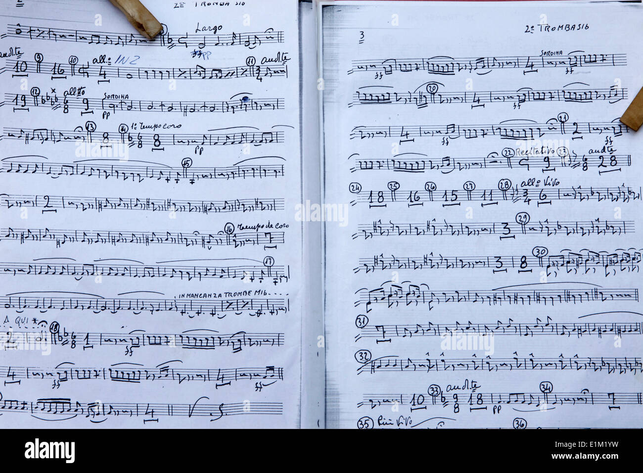 Music Score Sheet High Resolution Stock Photography and Images - Alamy
