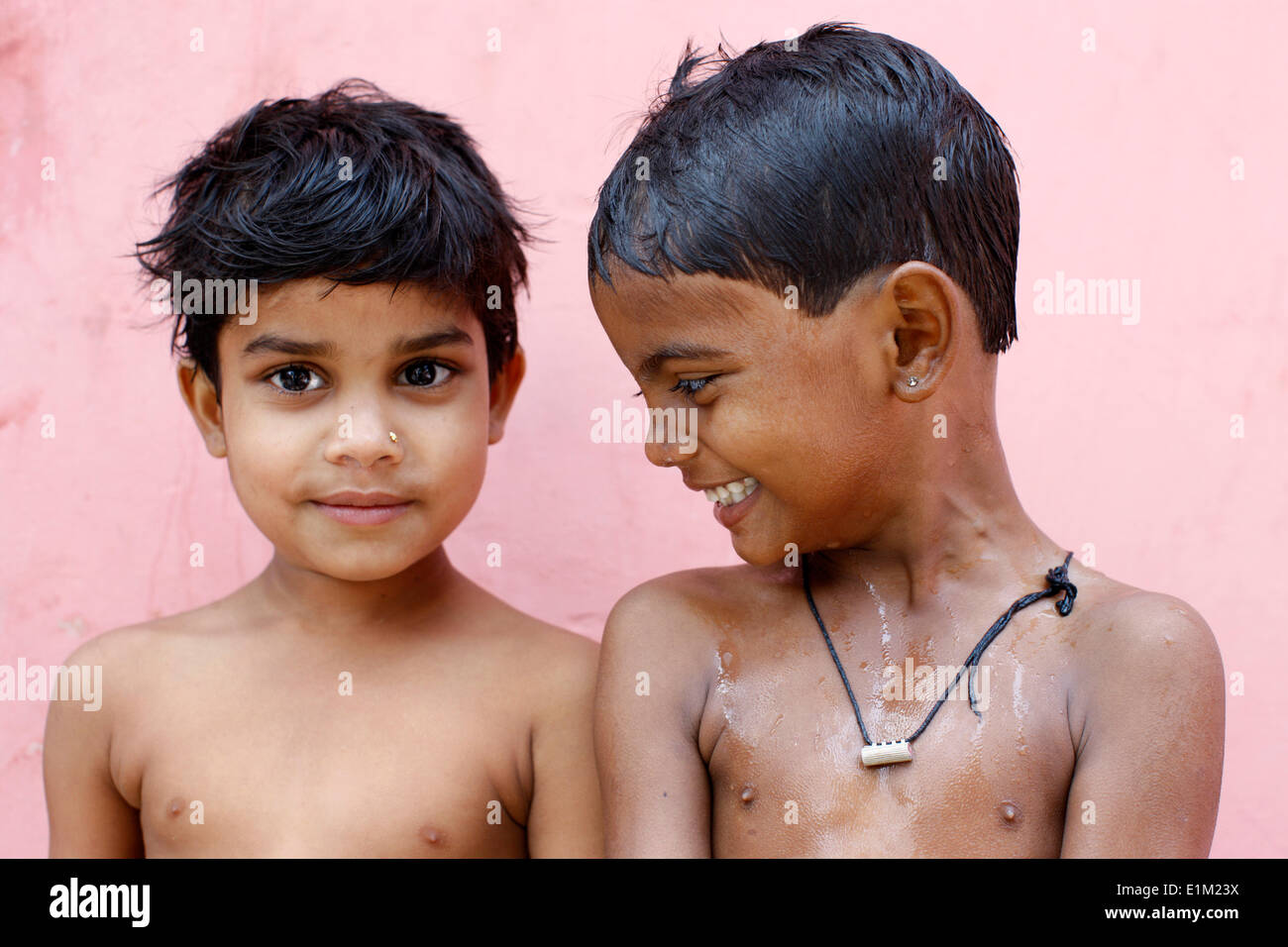 Indian two brothers hi-res stock photography and images - Alamy