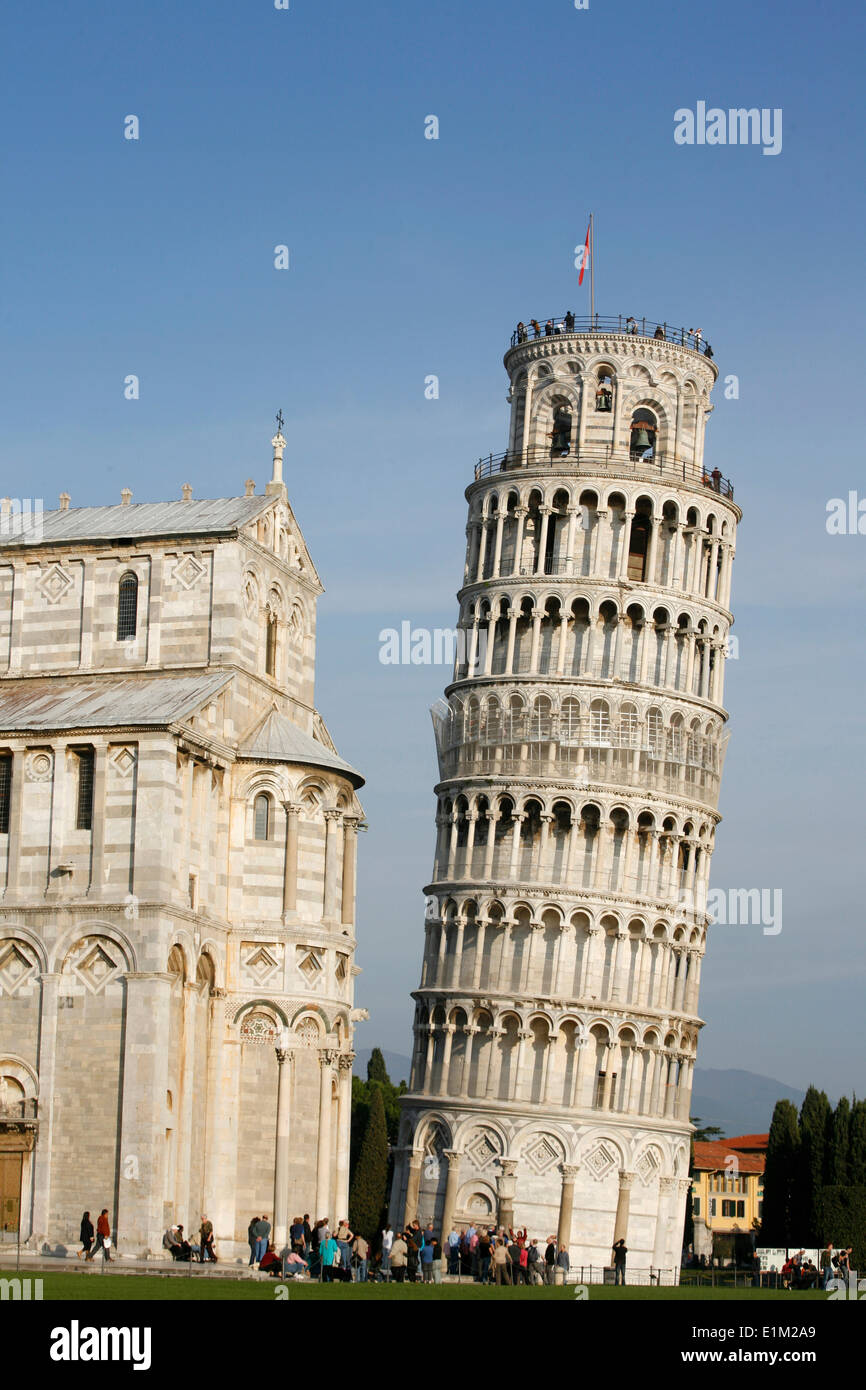 Cathedral and Leaning Tower of Pisa Stock Photo - Alamy
