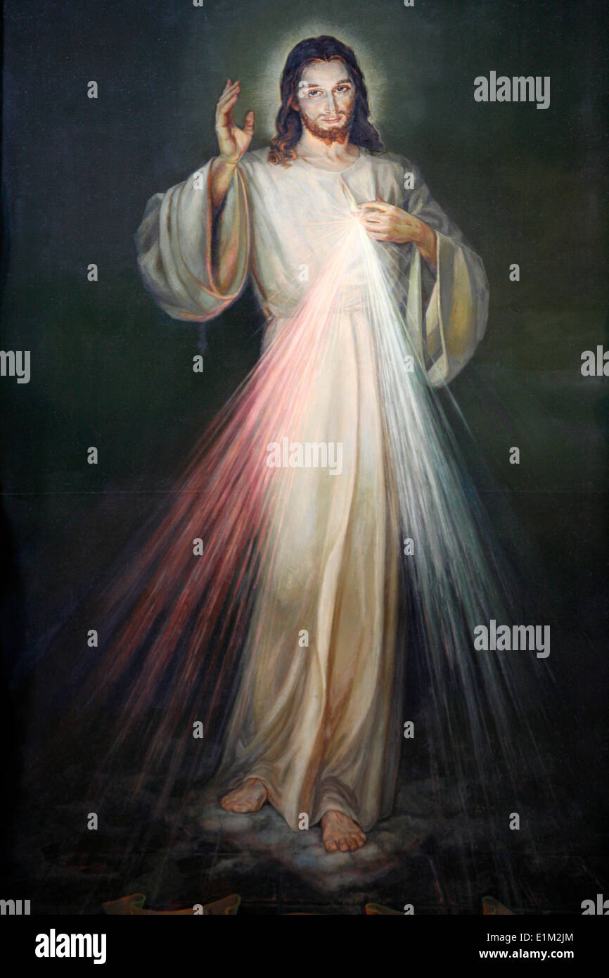 Jesus of Mercy painting in San Spirito in Sassia church Stock Photo - Alamy