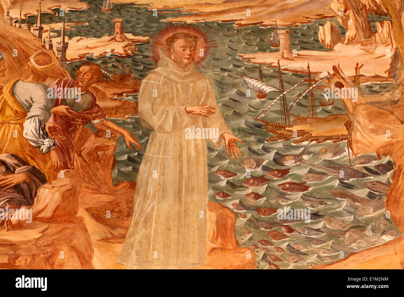 Basilica di Santa Caterina, Galatina, Apulia Fresco in the cloister ...