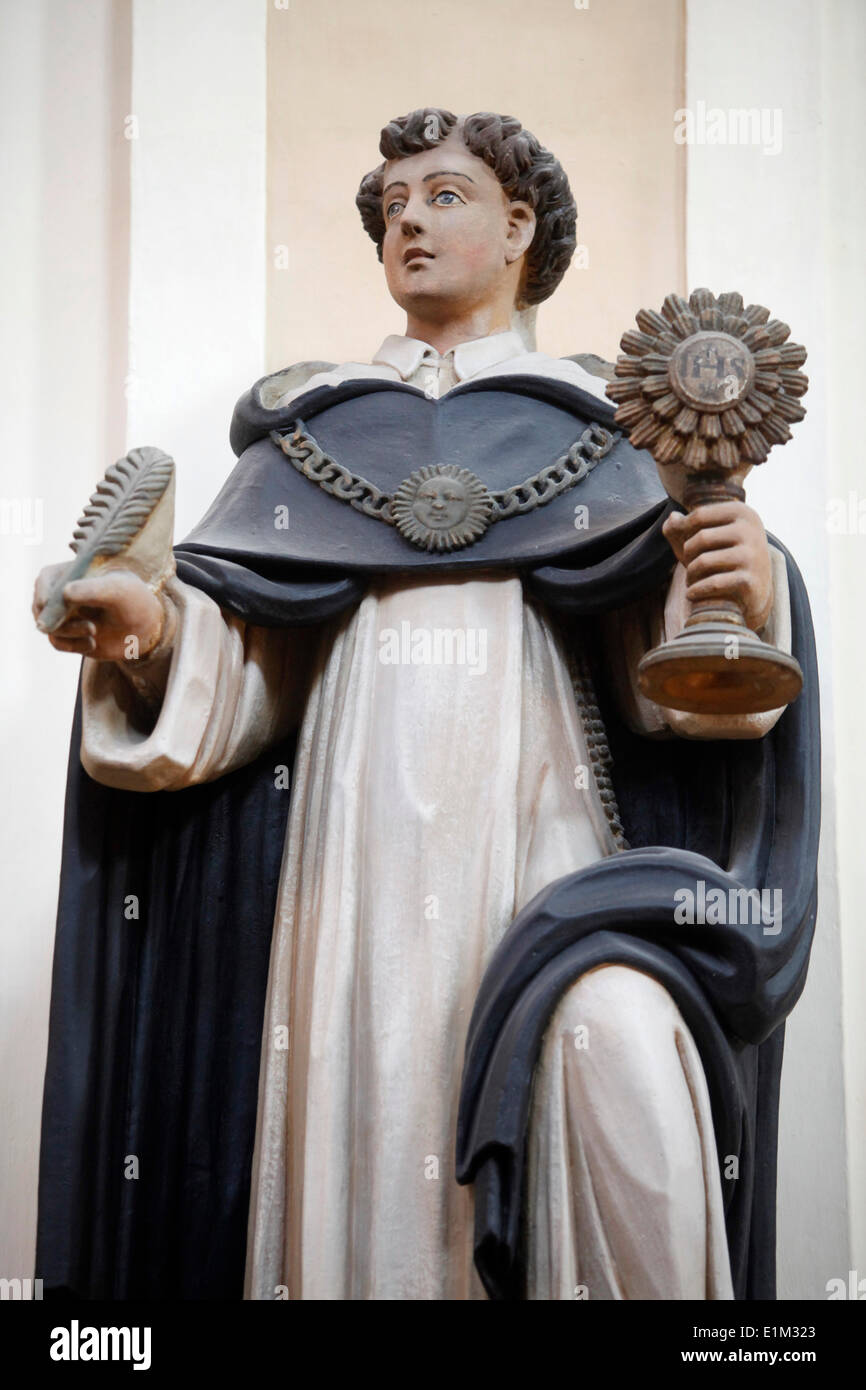 St. Thomas d'Aquin sculpture in Tricase church Stock Photo - Alamy