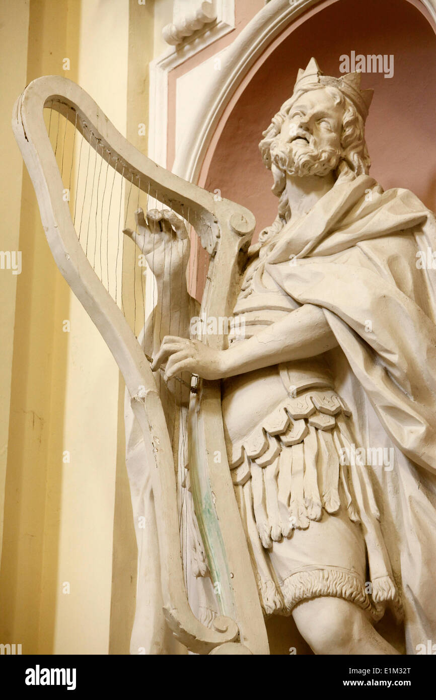 King David sculpture in a Napoli church Stock Photo - Alamy