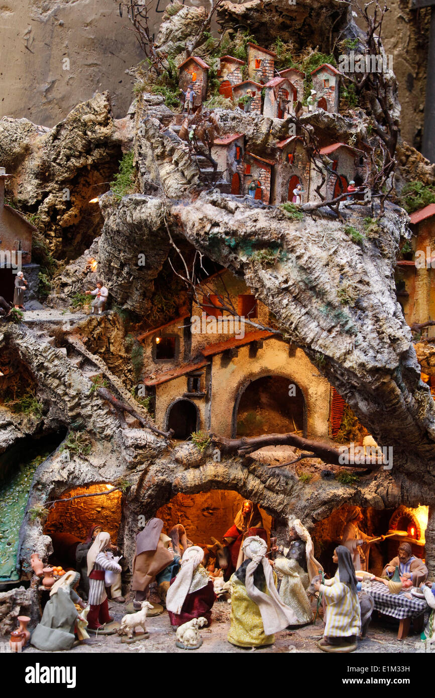 Napolitan nativity scene Stock Photo - Alamy