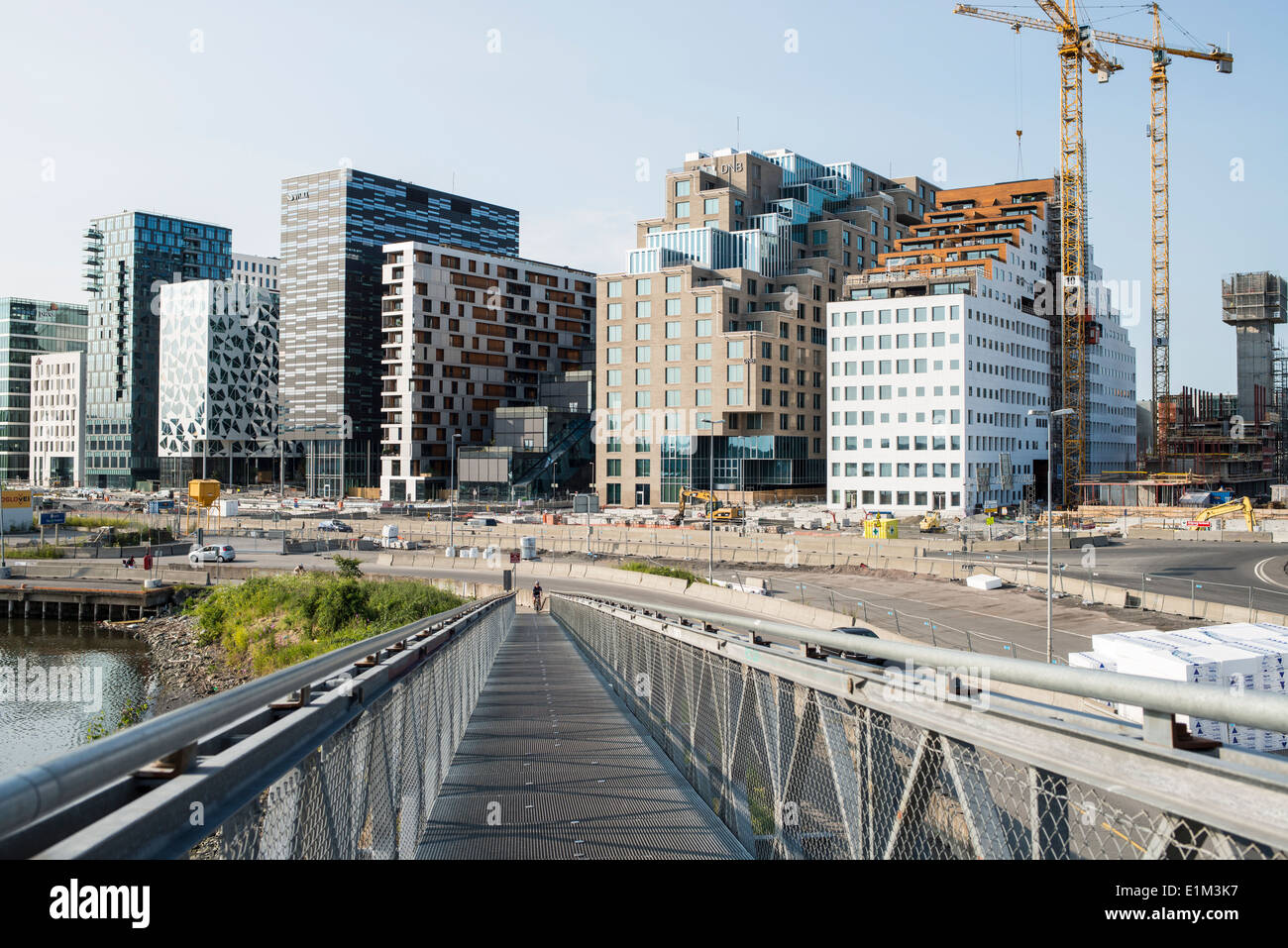 Bicycle path, Oslo Stock Photo - Alamy