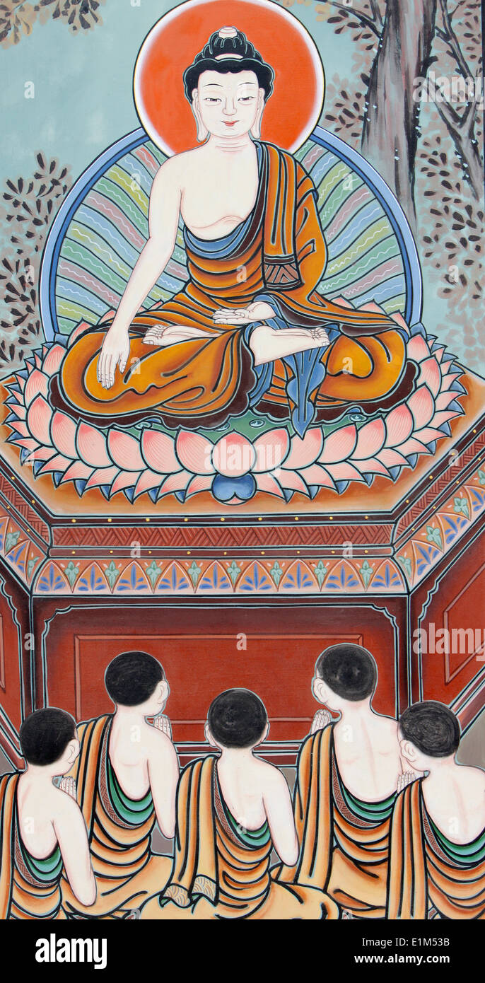 Buddha painting teach hi-res stock photography and images - Alamy