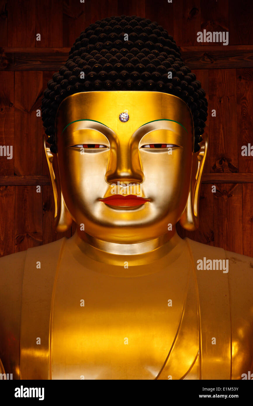 Amitabha Buddha. Jogysea temple. Main Hall Stock Photo - Alamy
