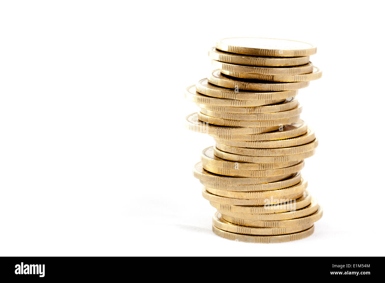 coins isolated on white background Stock Photo - Alamy