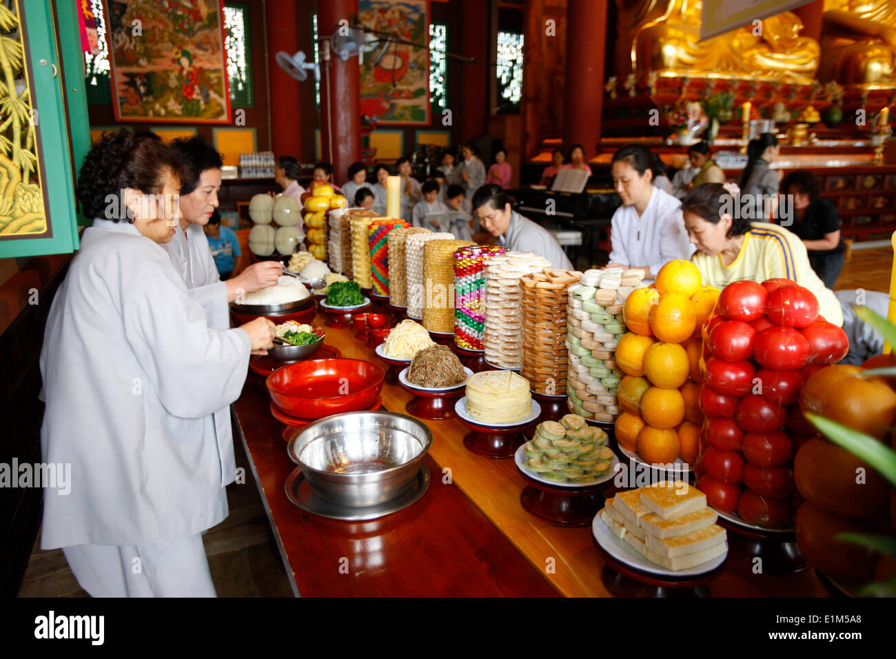 Food Offering To Buddha