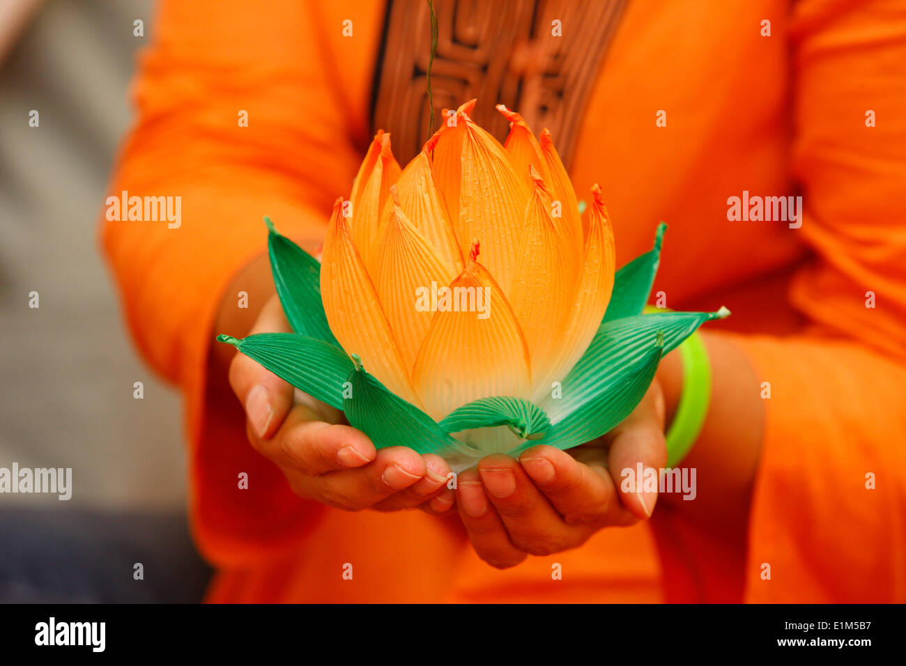 Paper lotus flowers Stock Photo - Alamy