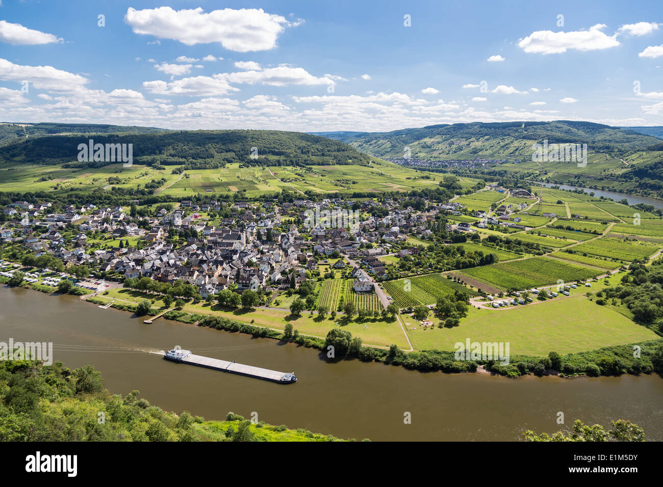 Mosel valley aerial view hi-res stock photography and images - Alamy