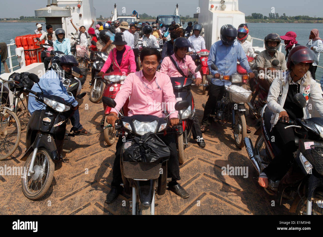 Chamroeun microfinance employee going to Ko Dach (silk island) on ...