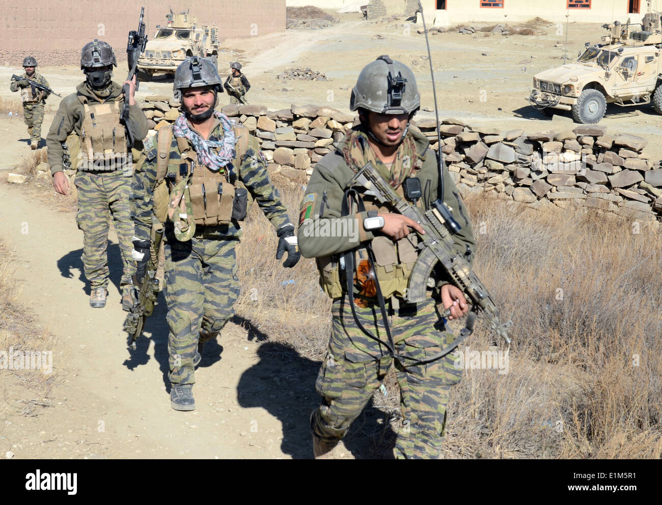 Special squad members assigned to the Paktika village response unit ...