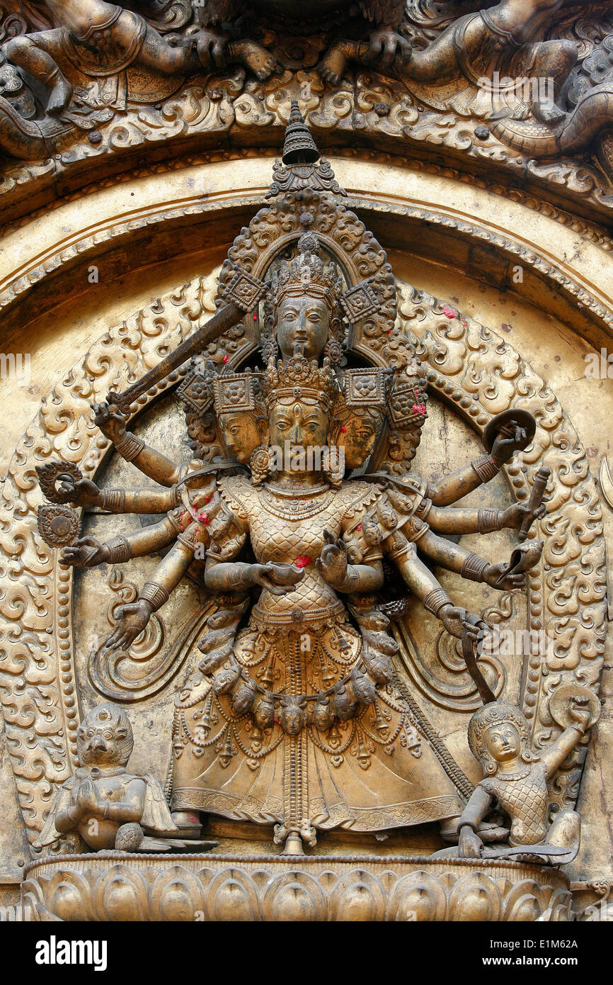 Tantric goddess Taleju Stock Photo - Alamy