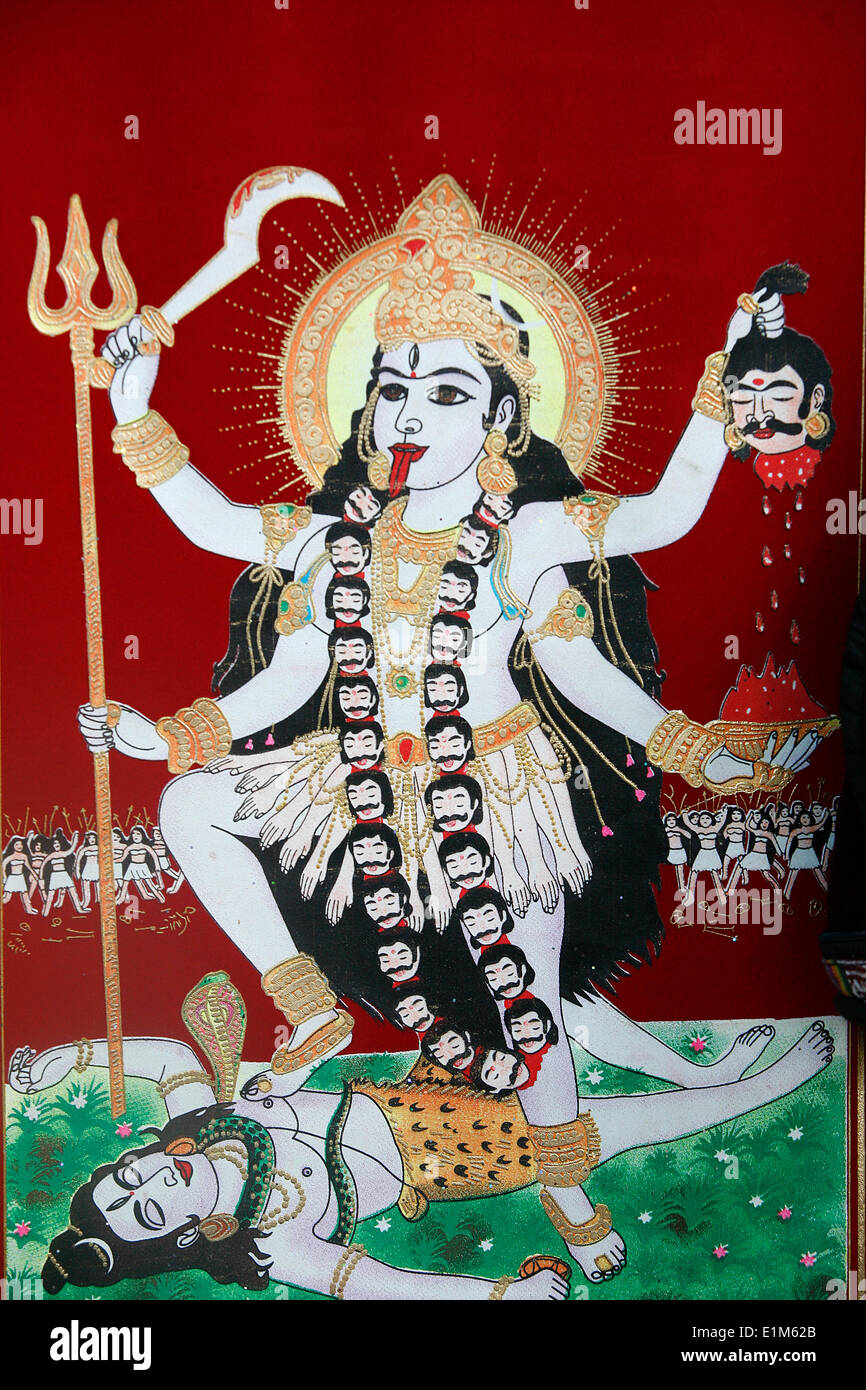 Hindu goddess Kali Stock Photo - Alamy