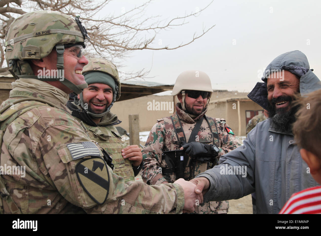 U.S. Army Lt. Col. Winston Brooks, left, with Bravo Battery, 3rd ...