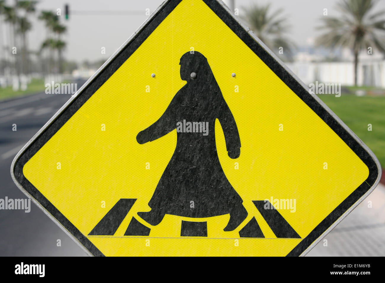 Pedestrian crossing sign Stock Photo - Alamy