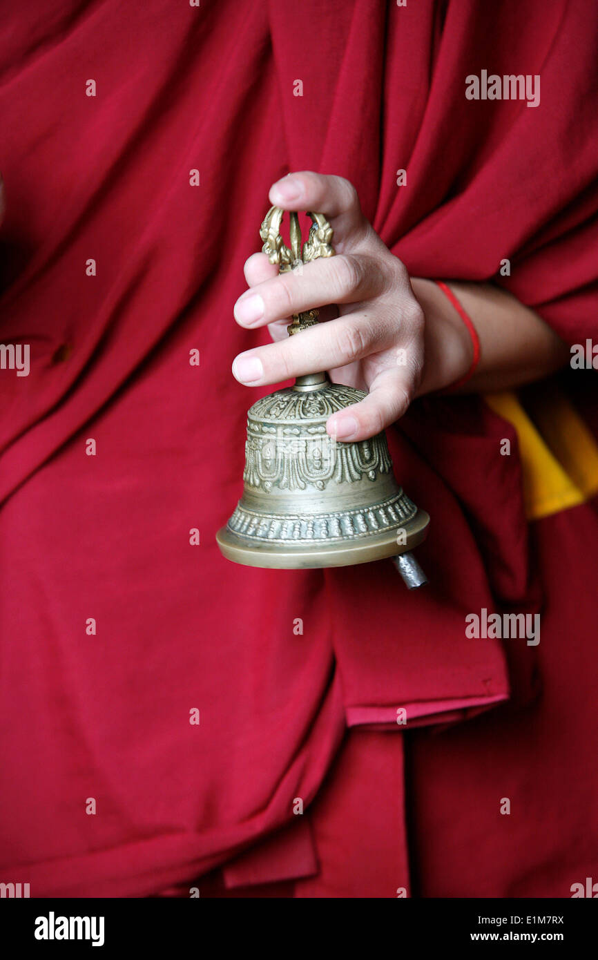 Gantha Tibetan bell Stock Photo - Alamy