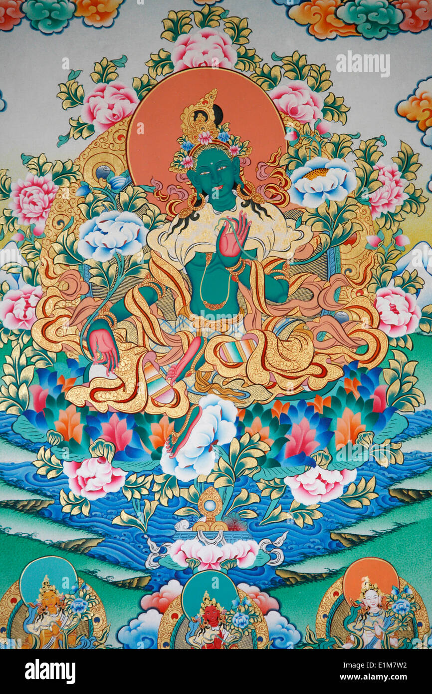 Green Tara Statue Desktop Wallpaper