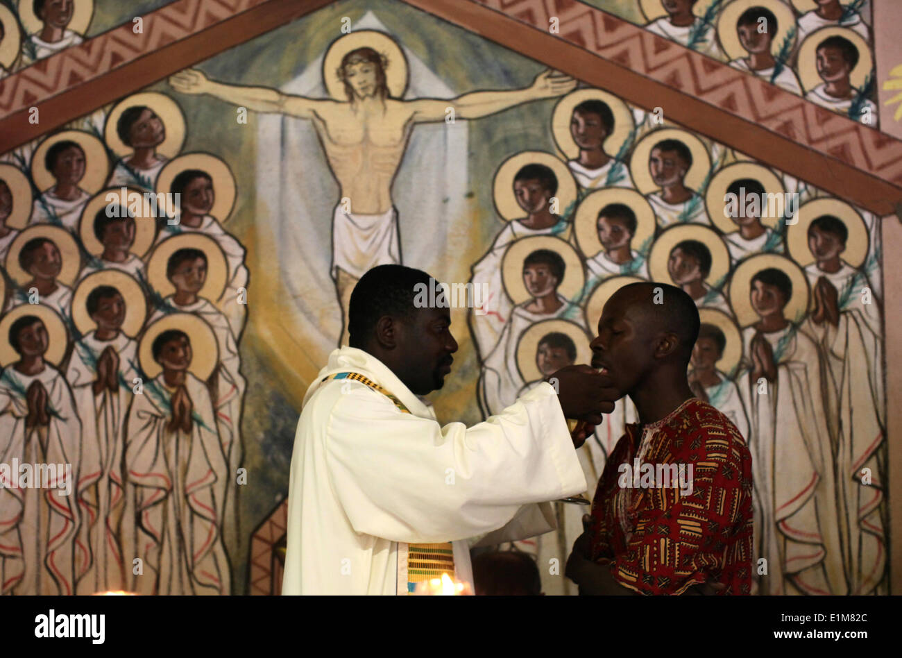 Catholic mass painting hi-res stock photography and images - Alamy