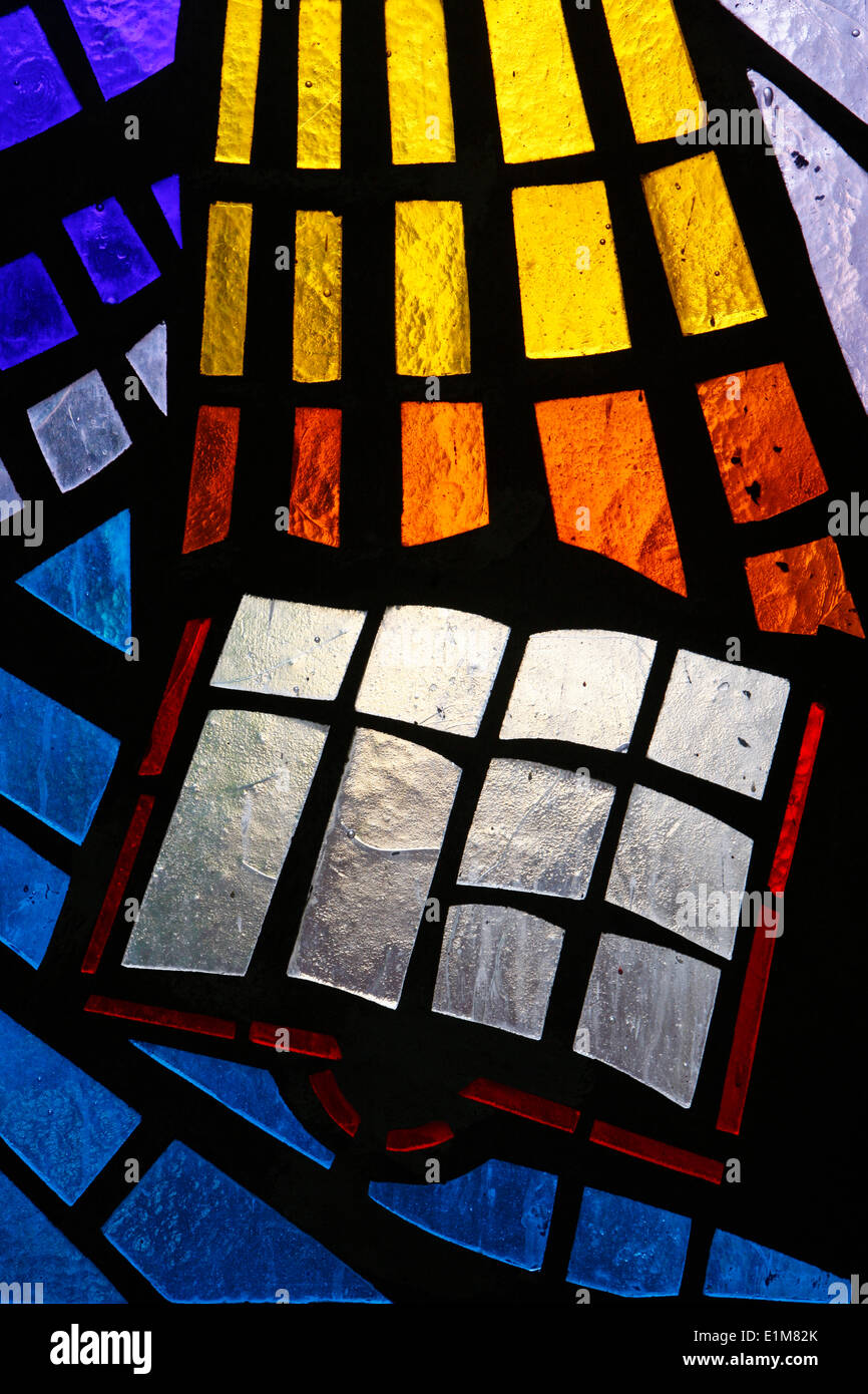 Holy bible depicted on stained glass Stock Photo - Alamy