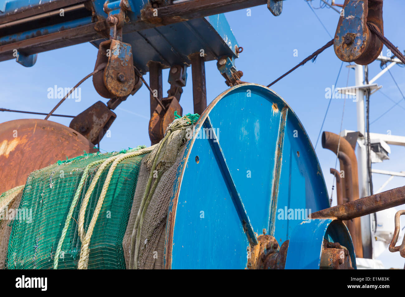 Old trawler nets hi-res stock photography and images - Alamy