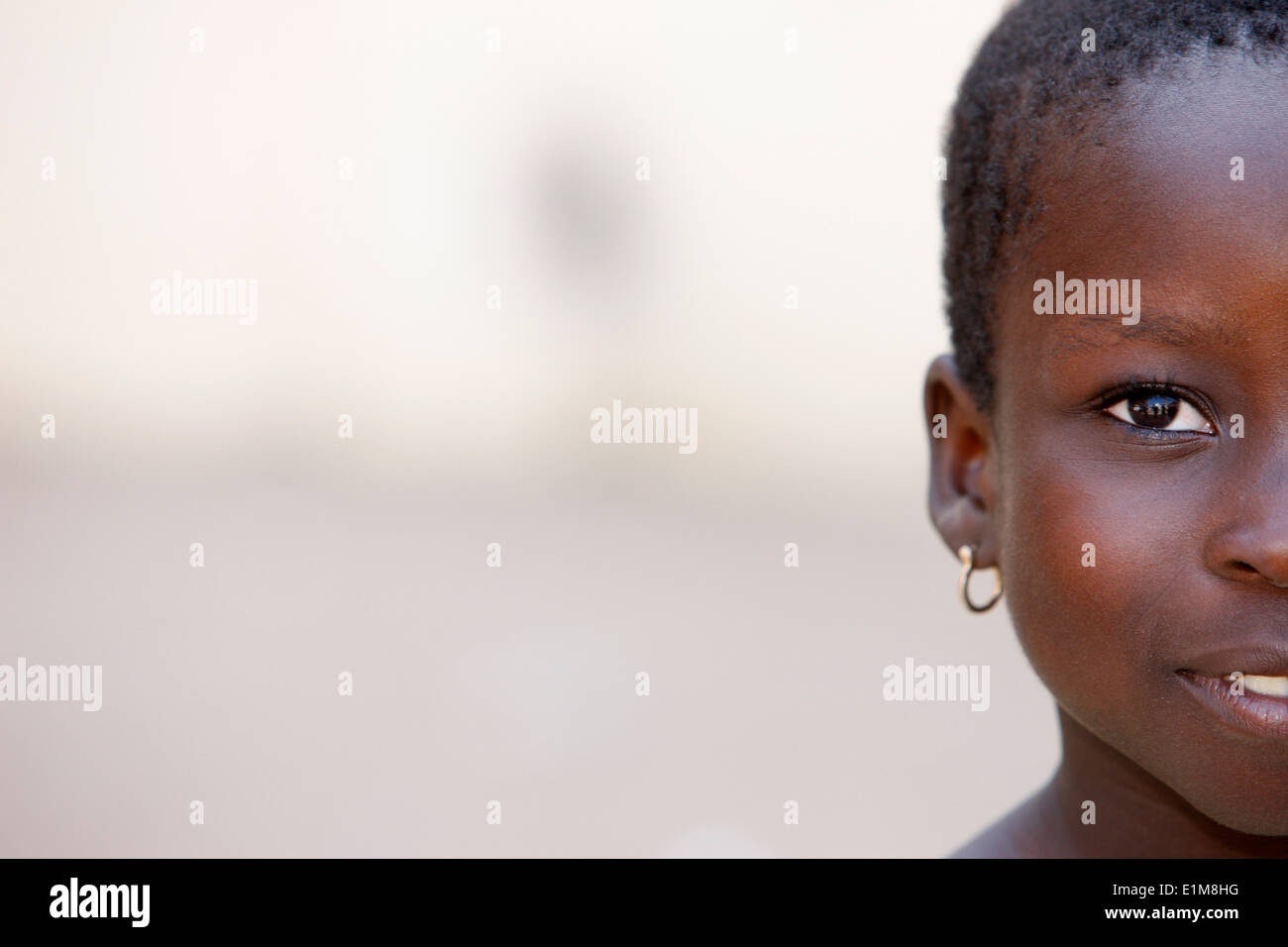 Smiling African girl Stock Photo - Alamy