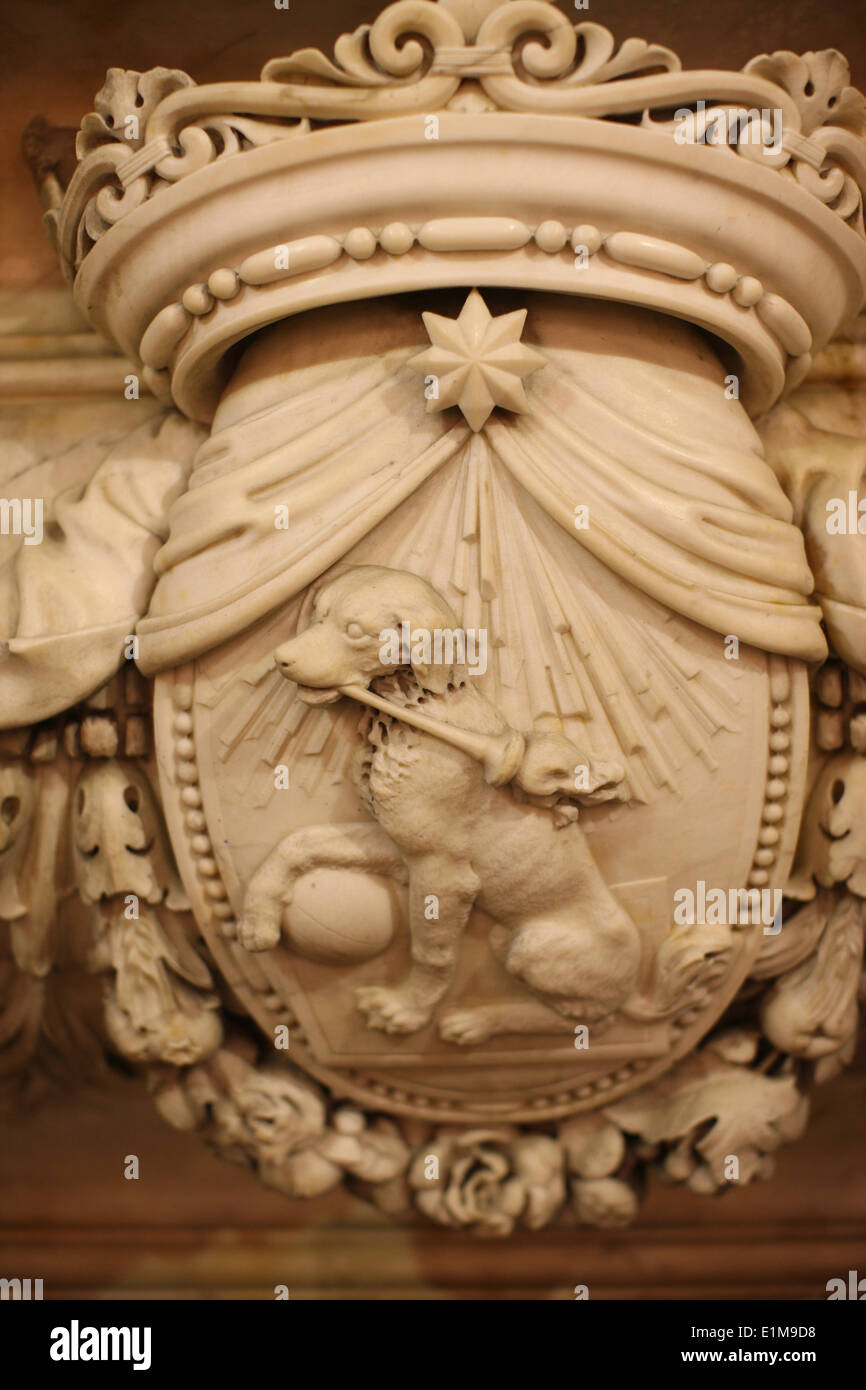 Dominican symbol in St Peter's and St Paul's church Stock Photo - Alamy