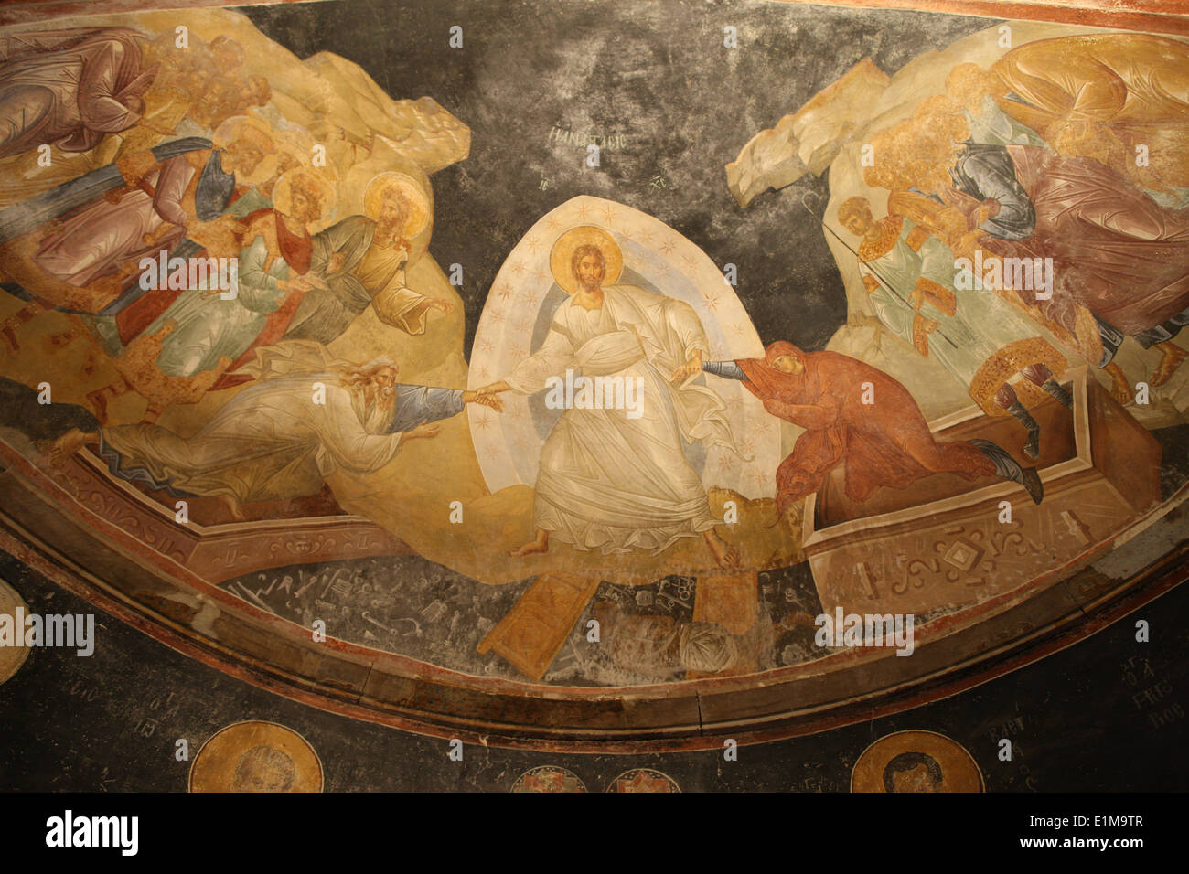 Chora church museum : Resurrection fresco Stock Photo - Alamy