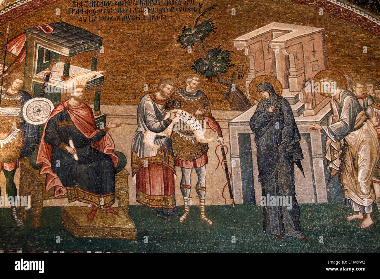 Chora church museum mosaic Stock Photo - Alamy