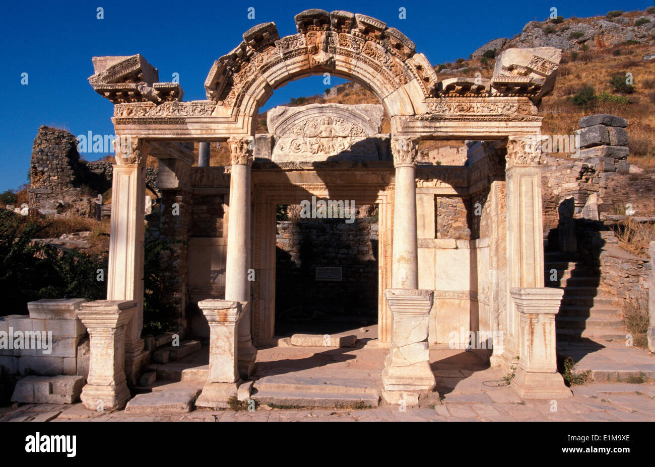 Temple of Hadrian, Ephesus Stock Photo - Alamy