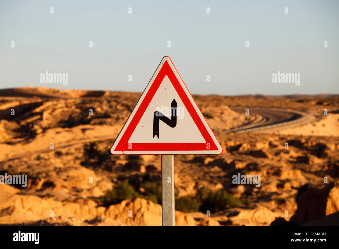 Tunisia road sign hi-res stock photography and images - Alamy
