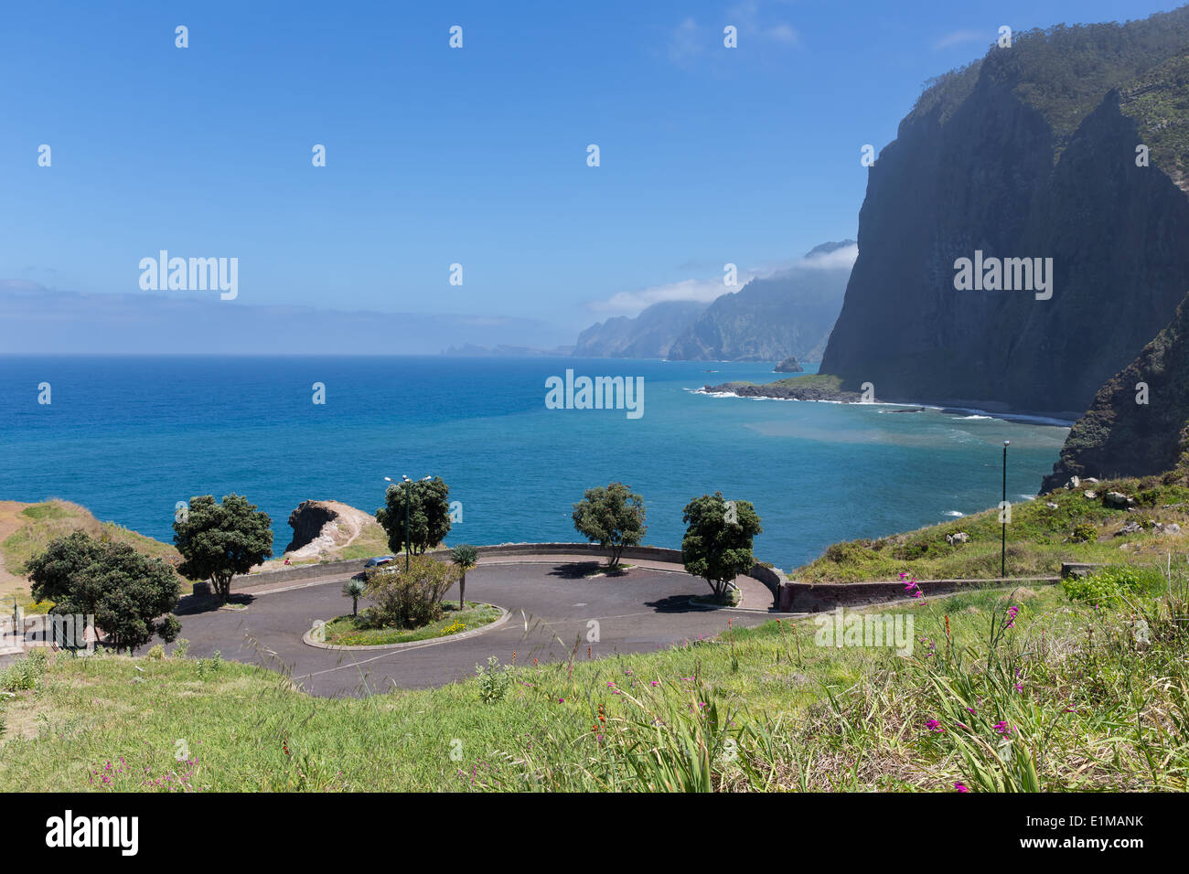High cliffs at the Northern coast of Madeira, Portugal Stock Photo - Alamy