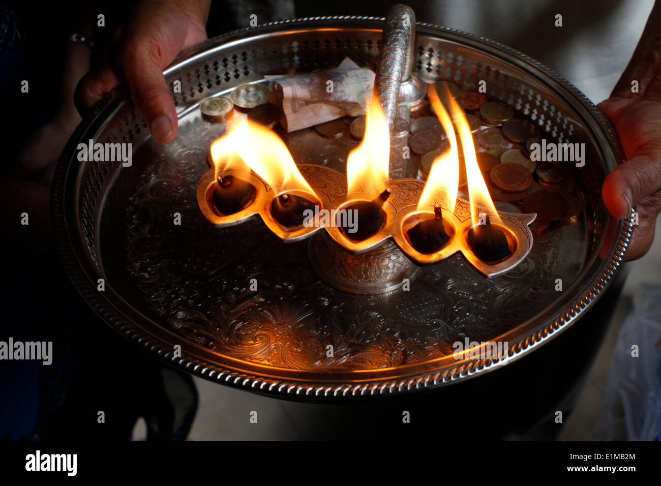 Aarthy celebration in Bhaktivedanta Manor ISKCON (Hare Krishna) temple ...