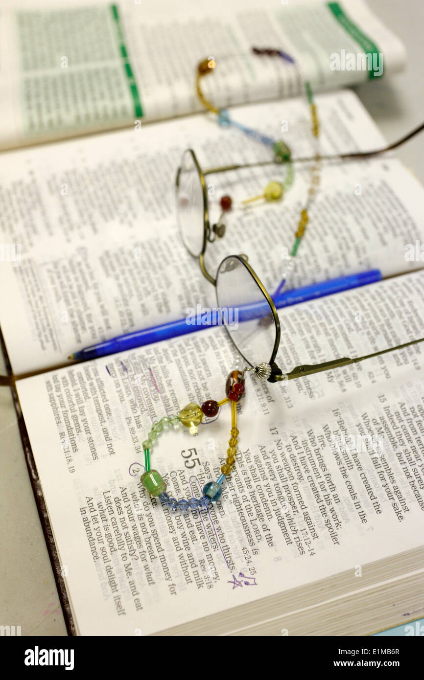 Bible study in a baptist church Stock Photo - Alamy
