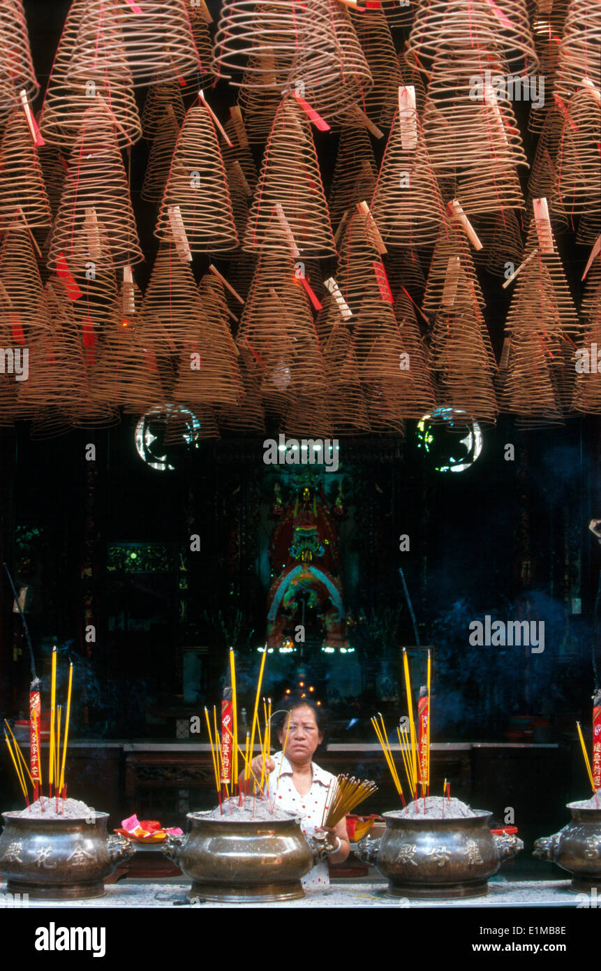 Buddhist temple in Cholon Stock Photo - Alamy