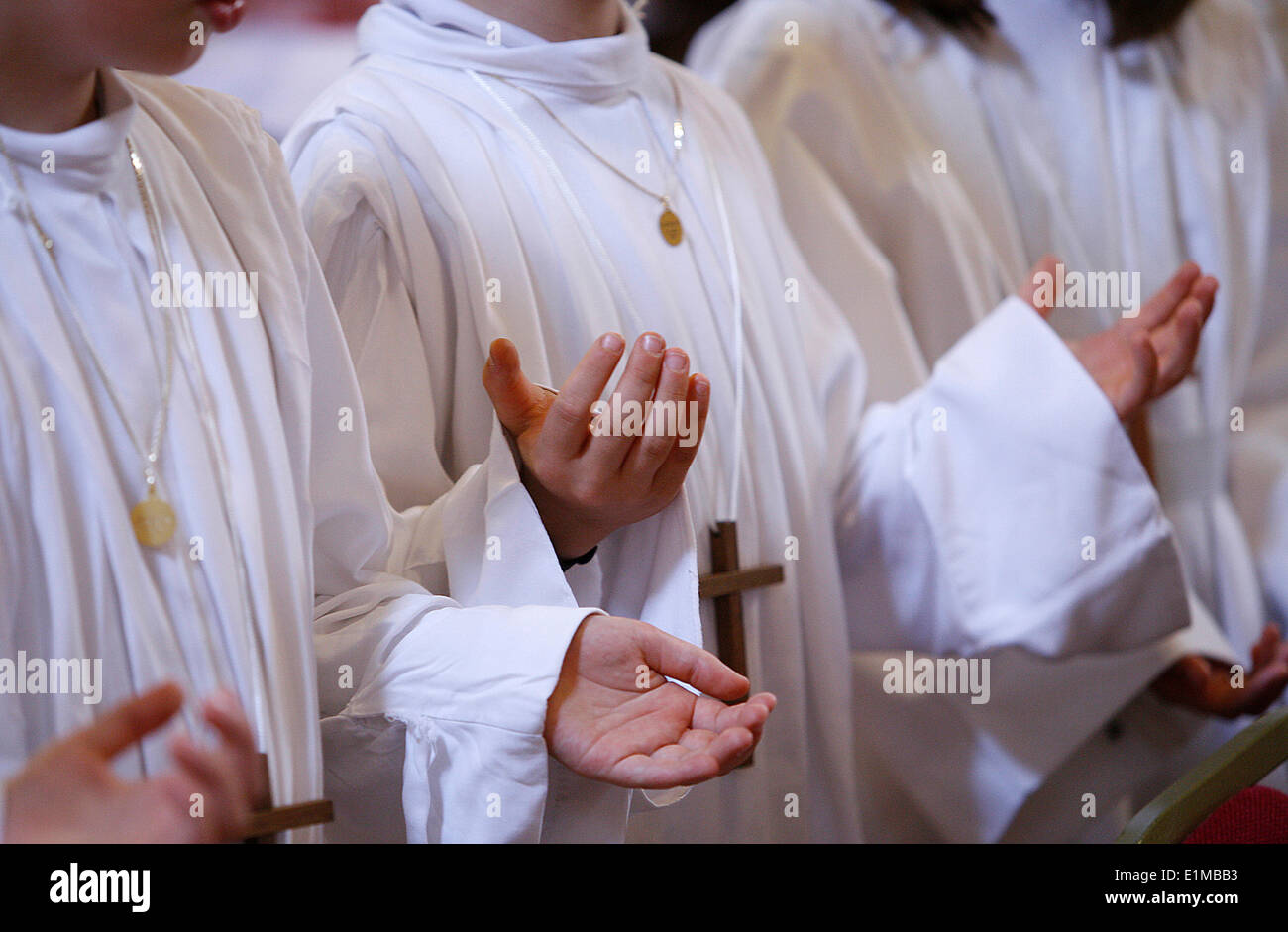 First holy communion celebration Stock Photo - Alamy